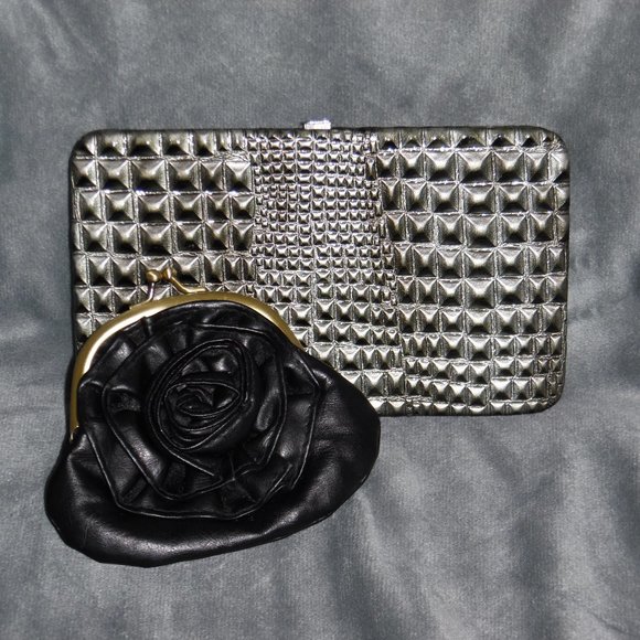 Bags | Snap Walletclutch And Rose Coin Purse | Poshmark